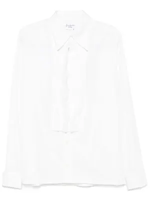 Yohji Yamamoto Pintuck-detail Shirt - White
