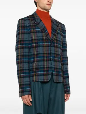 Yohji Yamamoto Tartan Wool Blazer
