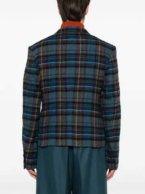 Yohji Yamamoto Tartan Wool Blazer