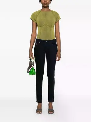 Versace Logo-plaque Skinny Jeans - Blue