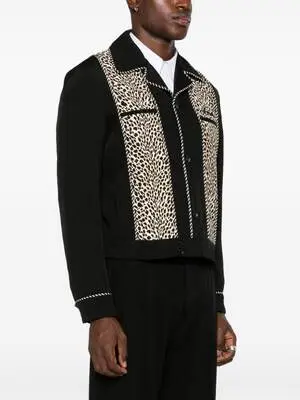Amiri Leopard Cadet Jacket