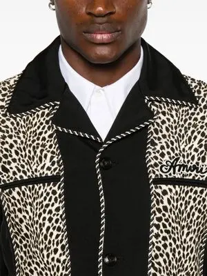 Amiri Leopard Cadet Jacket