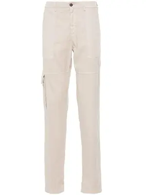 Eleventy Tapered-leg Cargo Trousers - Neutrals