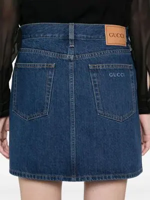 Gucci Denim Mini Skirt