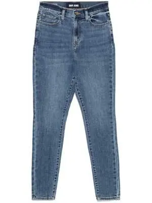 Dkny High-rise Skinny Jeans - Blue