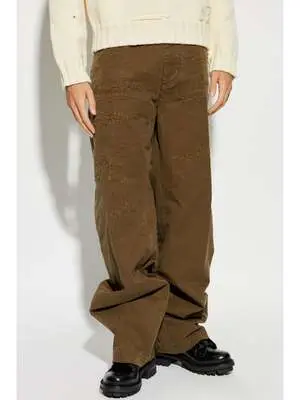 Dsquared2 Ripped Loose-fit Trousers - Brown