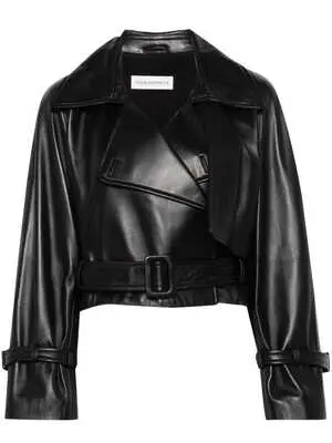 Nour Hammour Hatti Leather Jacket - Black