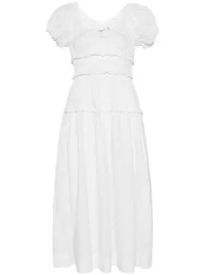 DÔEN Leanne Midi Dress - White