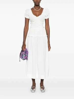 DÔEN Leanne Midi Dress - White