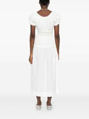 DÔEN Leanne Midi Dress - White