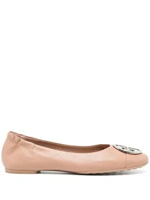 Tory Burch Claire Cap-toe Ballerinas - Brown