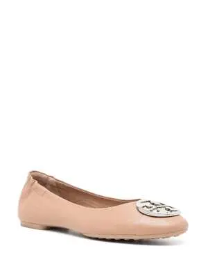 Tory Burch Claire Cap-toe Ballerinas - Brown
