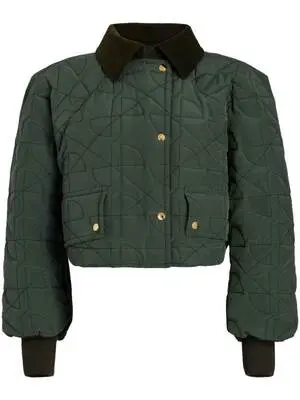 PATOU Cropped Quilted Bomber Jacket