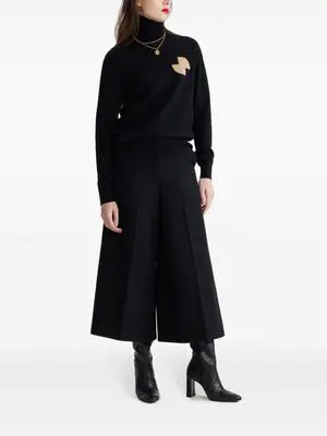 PATOU Jp Roll-neck Sweater - Black