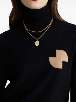 PATOU Jp Roll-neck Sweater - Black