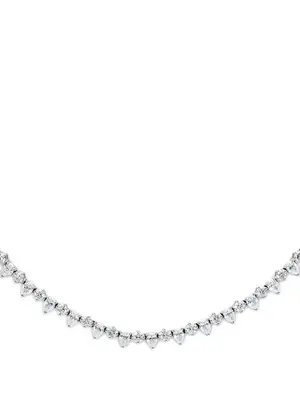 JEWELS AFICIONADO 18kt White Gold Diamond Necklace - Silver