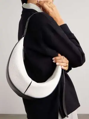 Proenza Schouler Slide Leather And Canvas Shoulder Bag - Off-white