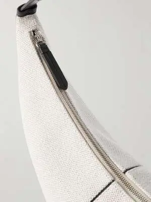 Proenza Schouler Slide Leather And Canvas Shoulder Bag - Off-white