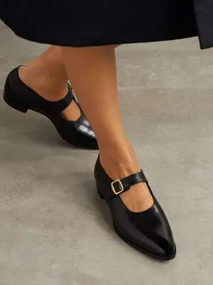Bally Gerwin Glossed-leather Mary Jane Flats