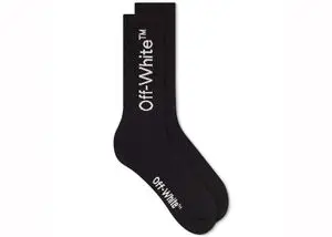 Off-White Diag Mid-length Socks - Black