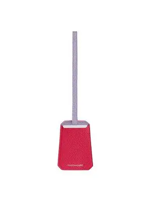 MAISON DE SABRE Maison De Sabre Leather Luggage Tag Fuchsia Lavender