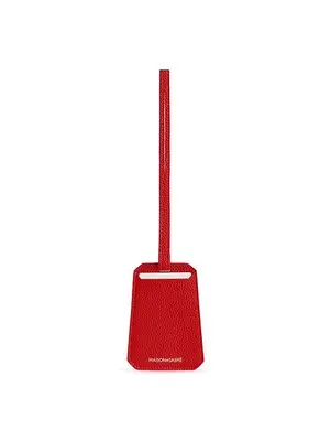 MAISON DE SABRE Maison De Sabre Leather Luggage Tag Pomegranate Red