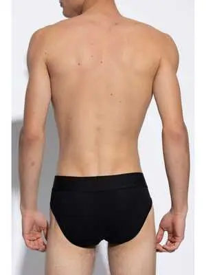 Palm Angels Logo-print Briefs - Black