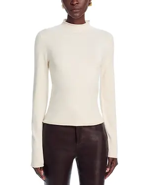 French Connection Cosysoft Mock Neck Sweater - Oatmeal Melange