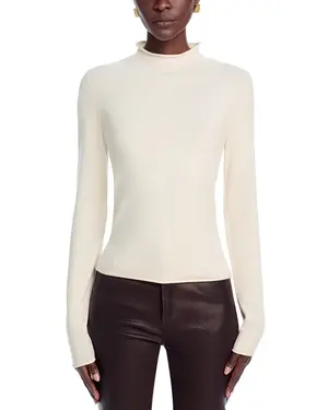 French Connection Cosysoft Mock Neck Sweater - Oatmeal Melange