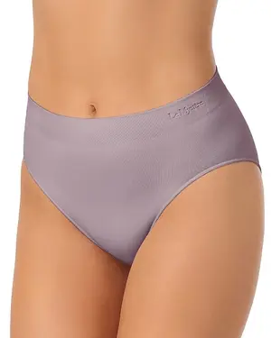 Le Mystère Seamless Comfort Hi Cut Brief Ash