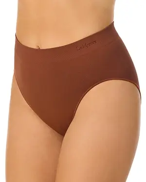 Le Mystère Seamless Comfort Hi Cut Brief Bronzite
