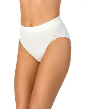 Le Mystère Seamless Comfort Hi Cut Brief - Pearl White