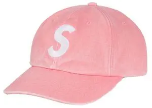 Supreme Pigment S Logo 6-panel Cap - Pink