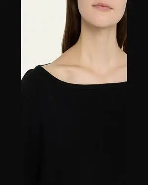 Simkhai Lavina Draped One-shoulder Sweater - Black