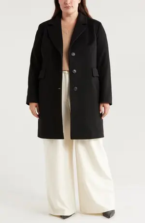 Fleurette Charlie Wool Coat - Black