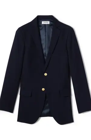 LANDS' END School Uniform Tailored Fit Hopsack Blazer