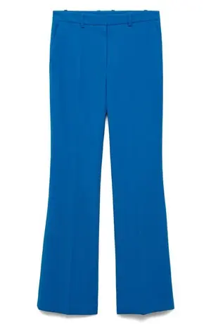 Mango Wide Leg Trousers - Blue