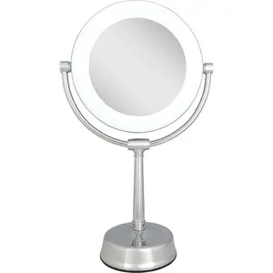 ZADRO Lexington Lighted Makeup Mirror With 10x/1x Magnification - Chrome