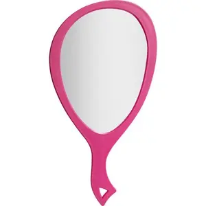 ZADRO Teardrop Handheld Mirror With Handle - Bright Pink