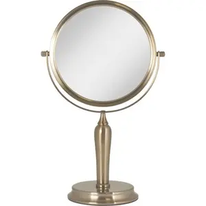 ZADRO Anaheim Makeup Mirror With 5x/1x Magnification - Champagne Gold