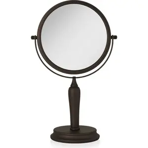 ZADRO Anaheim Makeup Mirror With 5x/1x Magnification - Oil-rubbed Bronze
