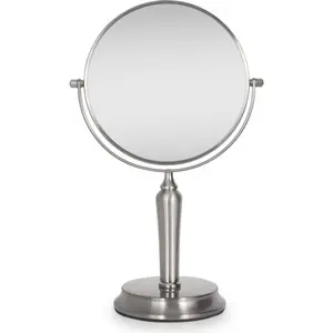 ZADRO Anaheim Makeup Mirror With 5x/1x Magnification - Satin Nickel