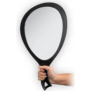 ZADRO Xl Teardrop Handheld Mirror With Handle - Black