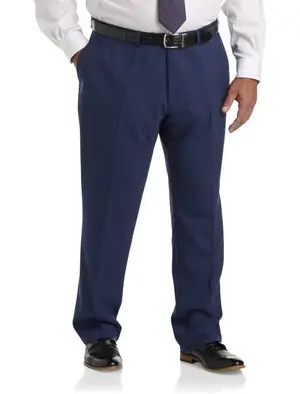 JV REFLEX Textured Suit Pants - Navy