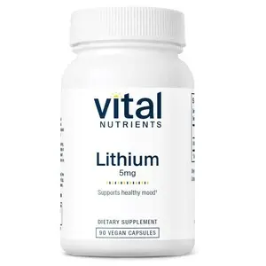 VITAL NUTRIENTS Lithium Orotate 5mg 90 Capsules - One-color