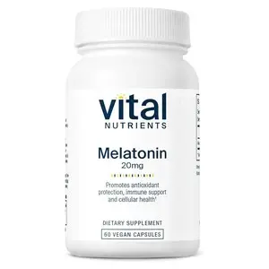 VITAL NUTRIENTS Melatonin 20mg 60 Capsules - One-color