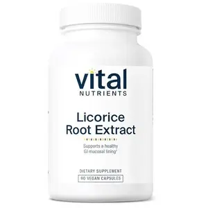 VITAL NUTRIENTS Licorice Extract 400mg 90 Capsules - One-color