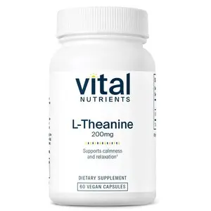 VITAL NUTRIENTS L-theanine 200mg 60 Capsules - One-color