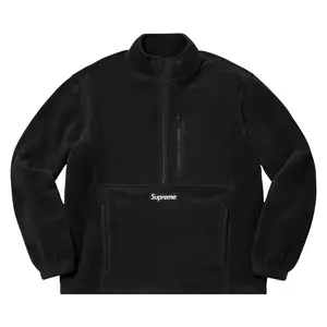 Supreme Polartec Half Zip Pullover - Black