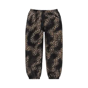 Supreme Bleached Leopard Sweatpant - Black